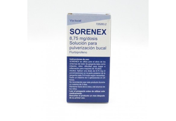 Comprar Sorenex 8,75 Mg Sol Pulver Bucal 15 Ml Online